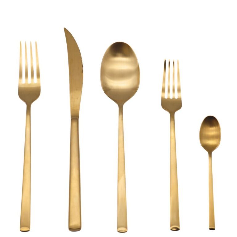 Einzigartiges Besteck Gold mieten - Lasate